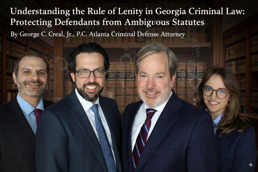 Understanding the Rule of Lenity in Georgia Criminal Law: Protecting ...